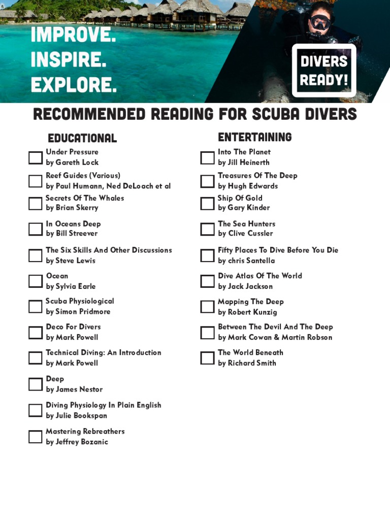 Recommended Scuba Reading List | PDF | Young Adult