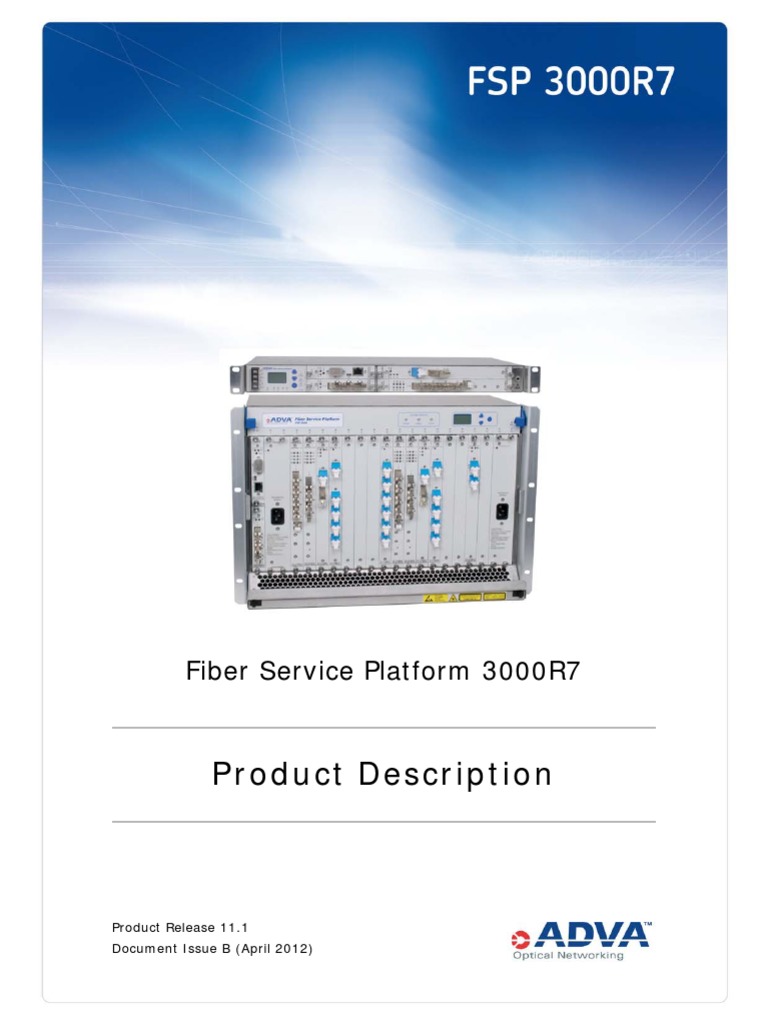 FSP3000R7_Product_Description | PDF | Wavelength Division Multiplexing ...