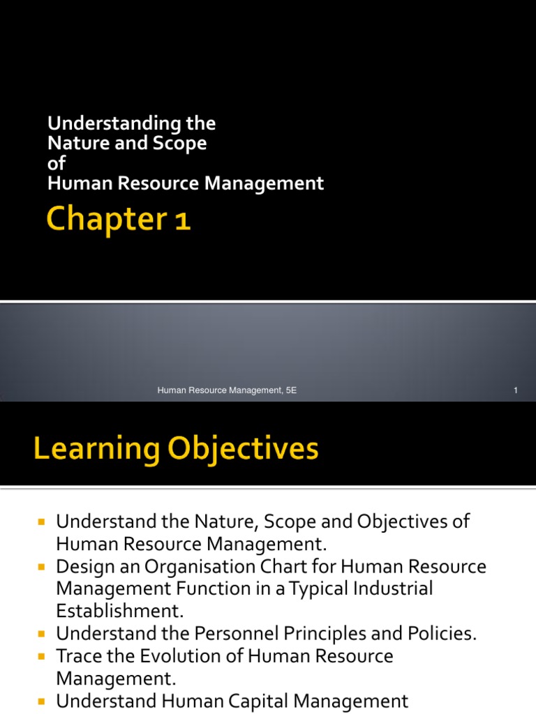 HRM: Nature, Scope, and Objectives | PDF | Human Resource Management ...