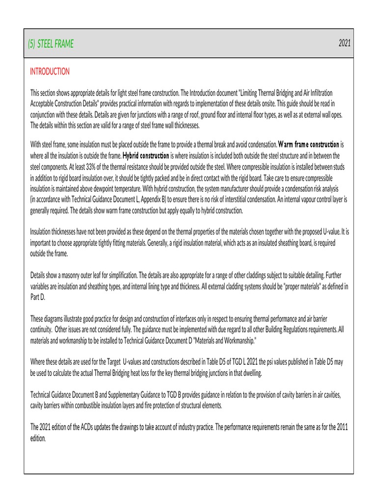 Acceptable Construction Details TGD PartL Building Regulations 2021 ...