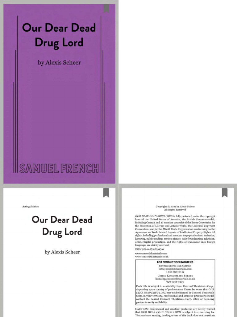 Our Dear Dead Drug Lord - Alexis Scheer | PDF