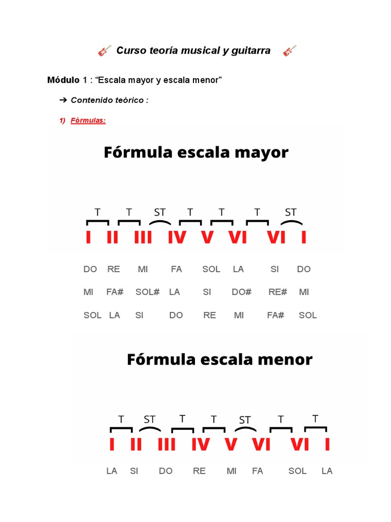 Escala+Mayor+y+Menor | PDF | Escala (música) | Acorde (Música)