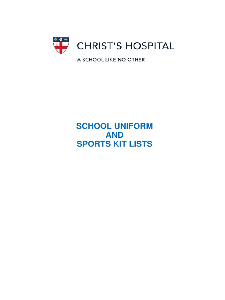 School Sports Kit Requirements 2021 | PDF | Sneakers | Clothing