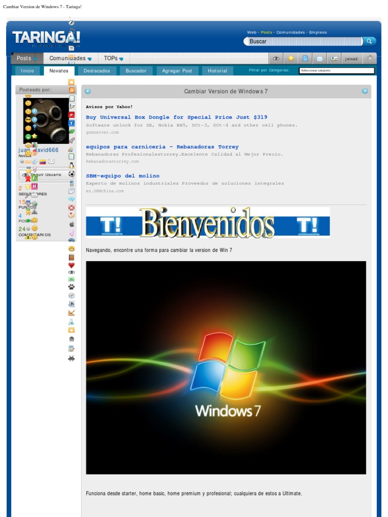 Cambiar Version de Windows 7 - Taringa! | PDF