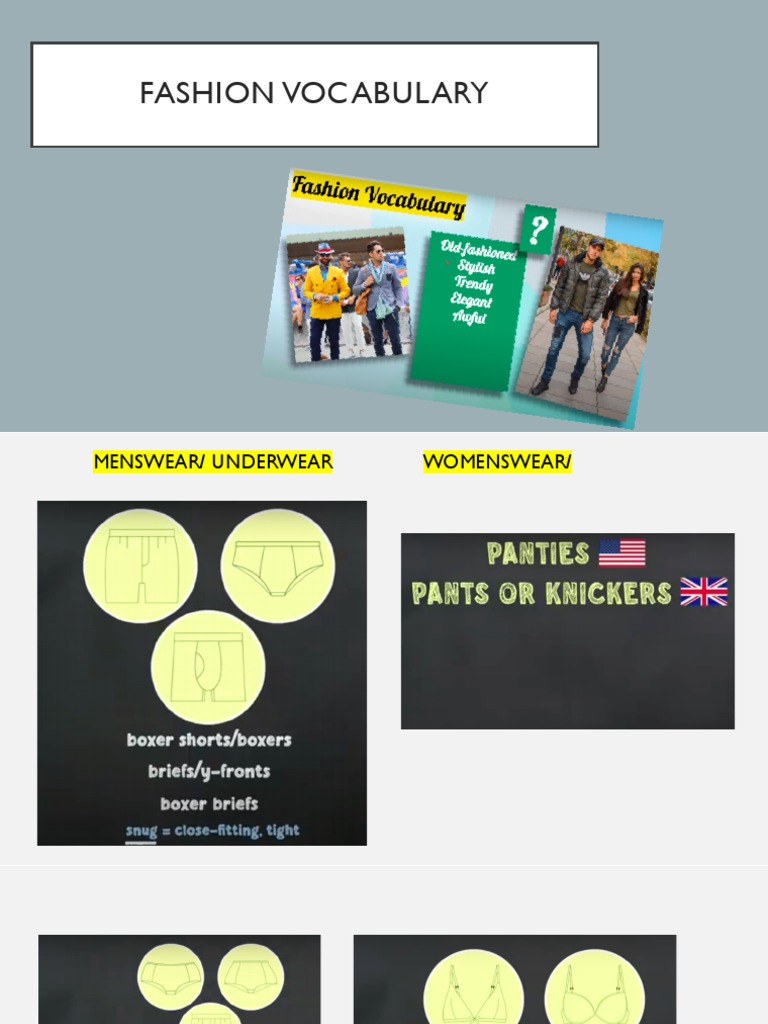 Fashion Vocabulary | PDF