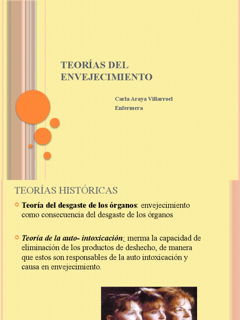 Teorías Del Envejecimiento Ip | PDF