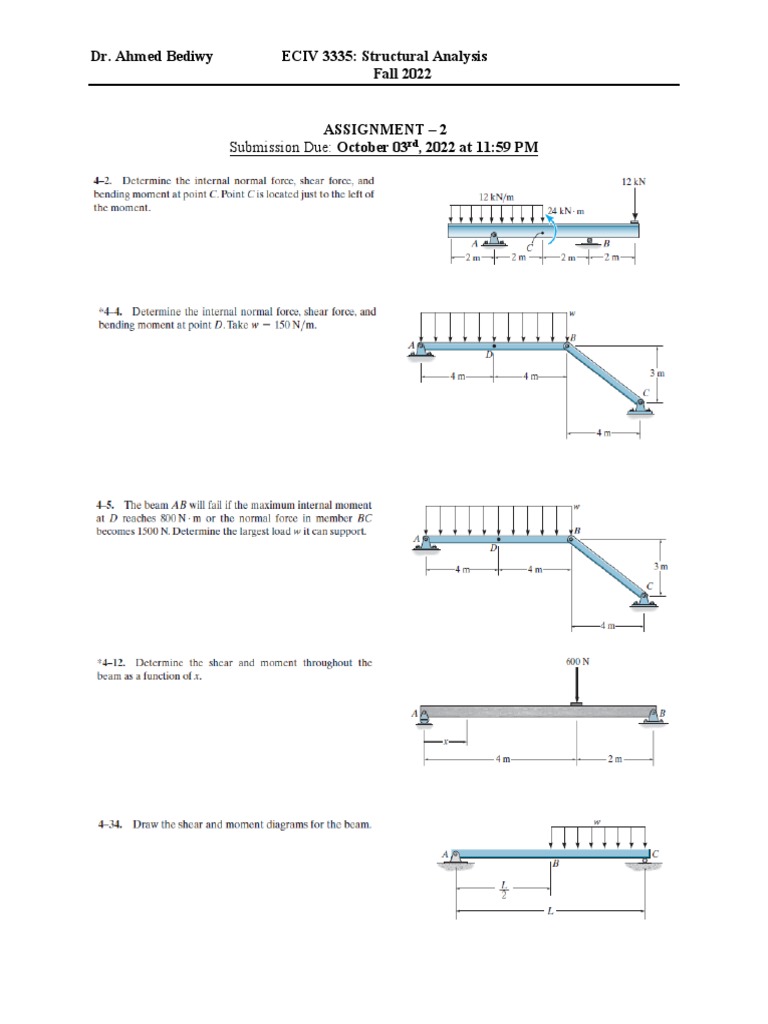 A2 - Structures - Assignment #2 - Eric Stone | PDF