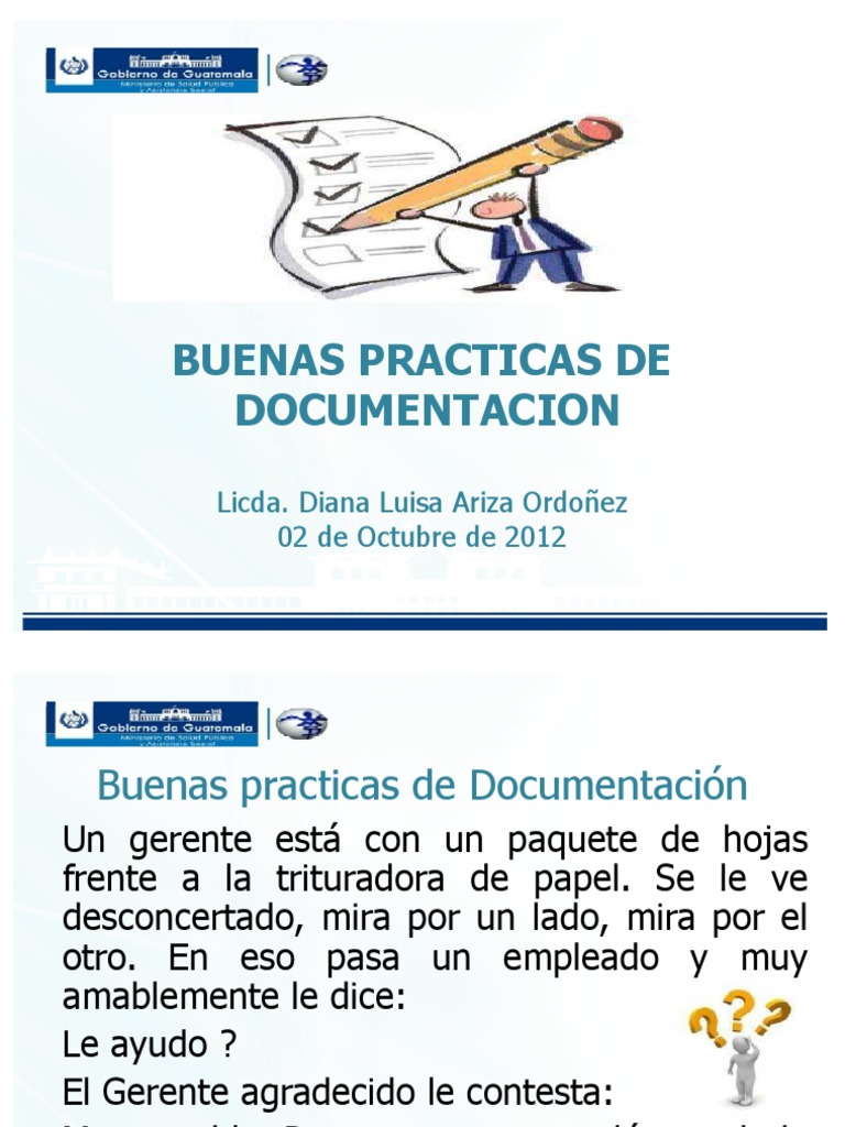 Buenas Practicas de Documentacion (1) | PDF