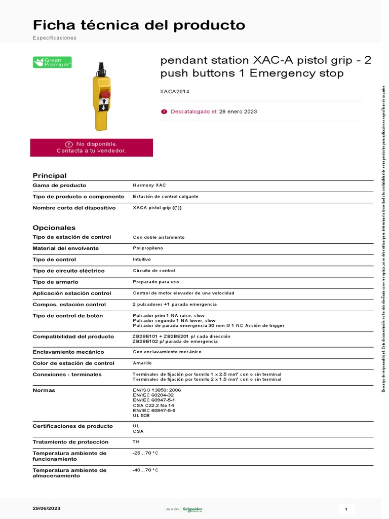 Harmony XAC - XACA2014 | PDF | Ingenieria Eléctrica | Ciencias fisicas