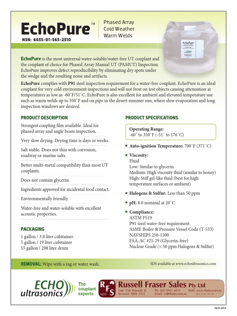 Echo Pure - RFS | PDF | Materials | Building Engineering