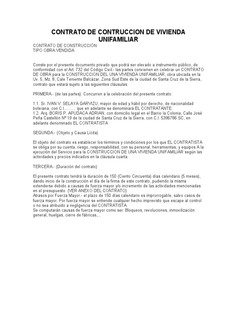 Modelo de Contratos de Construccion | PDF | Arbitraje | Contratista general
