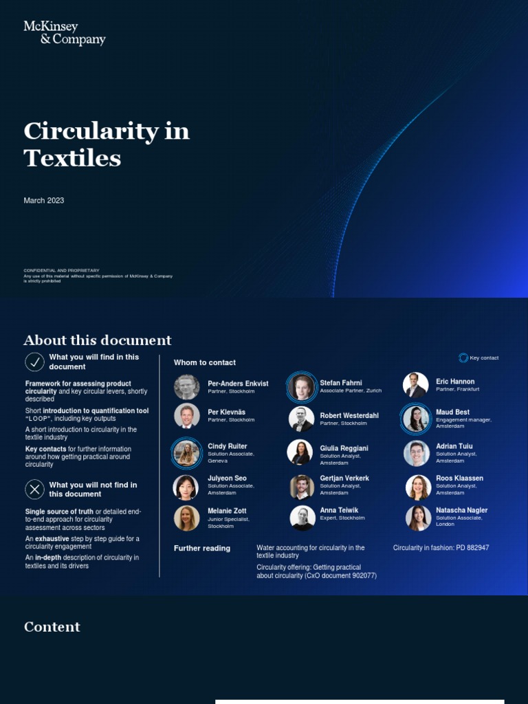 Assessing Circularity Impact Potential in Textiles | PDF | Recycling | Scrap