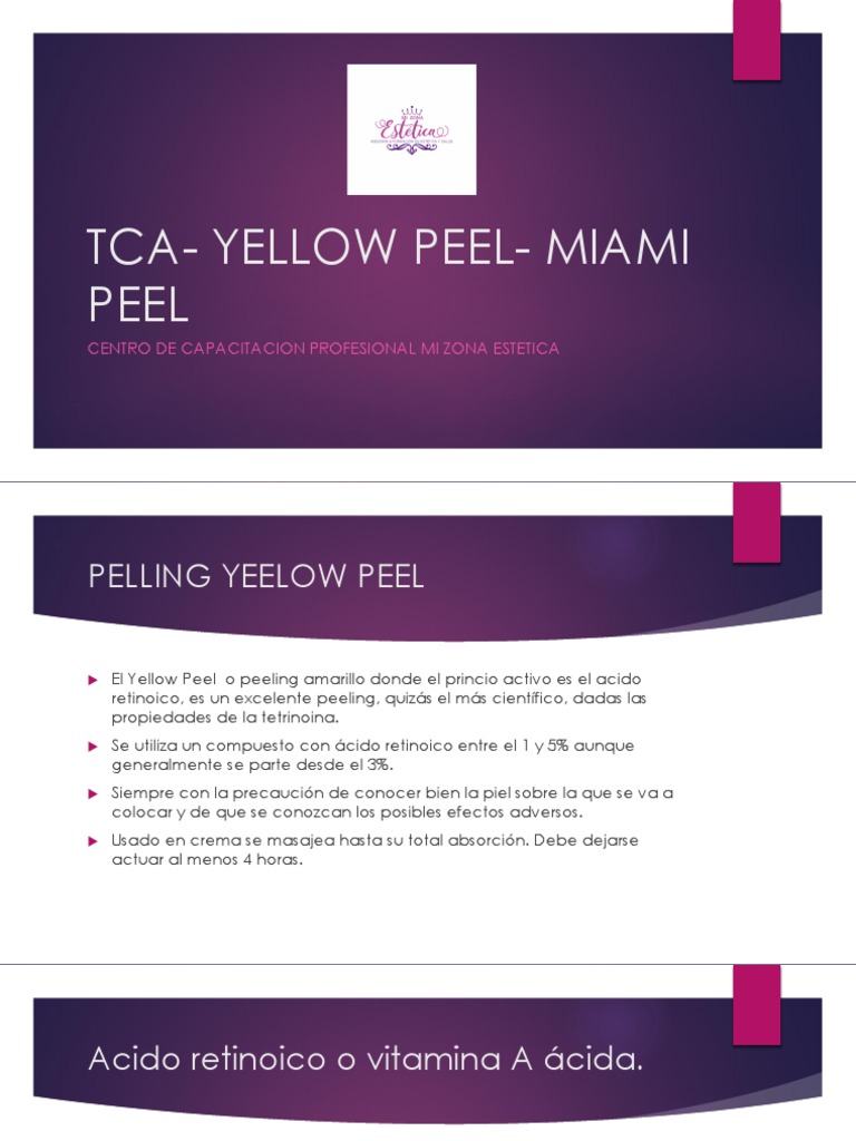 Tca - Yellow Peel - Miami Peel | PDF