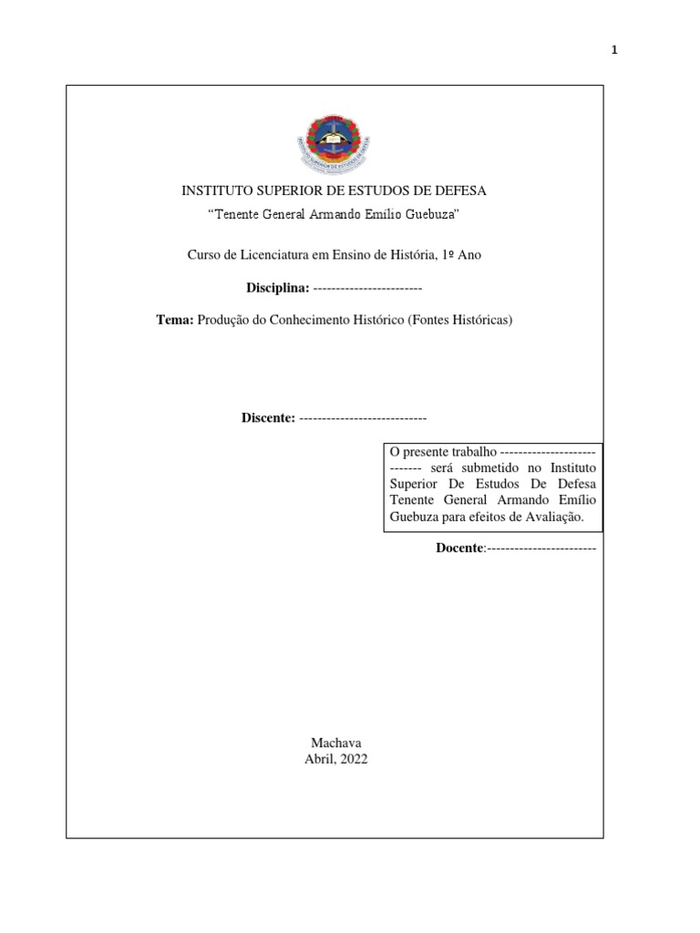 W Producao Do Conhecimento Historico Benigna | PDF | Ciências Sociais W Producao Do Conhecimento Historico Benigna | PDF | Ciências Sociais
