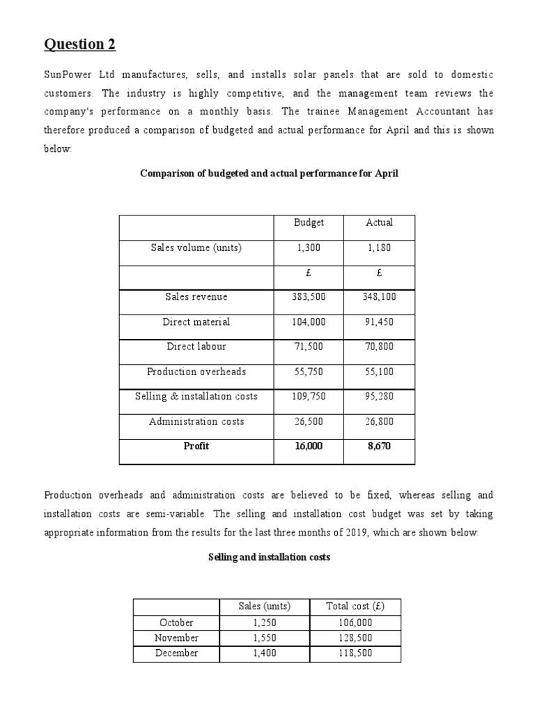 2020-08 High-Low Method, Flexible Budget | PDF | Budget | Cost