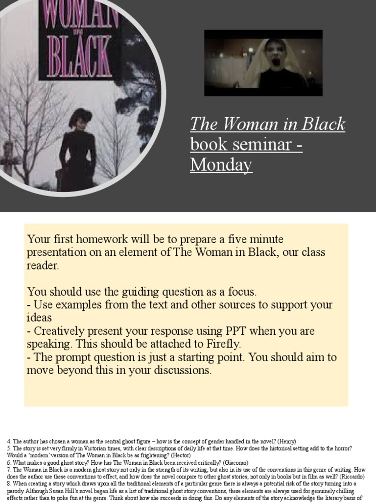 The Woman in Black Seminar Guide | PDF | Young Adult | Classics