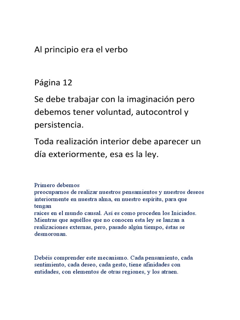 Al Principio Era El Verbo | PDF | Cerebro | Mente