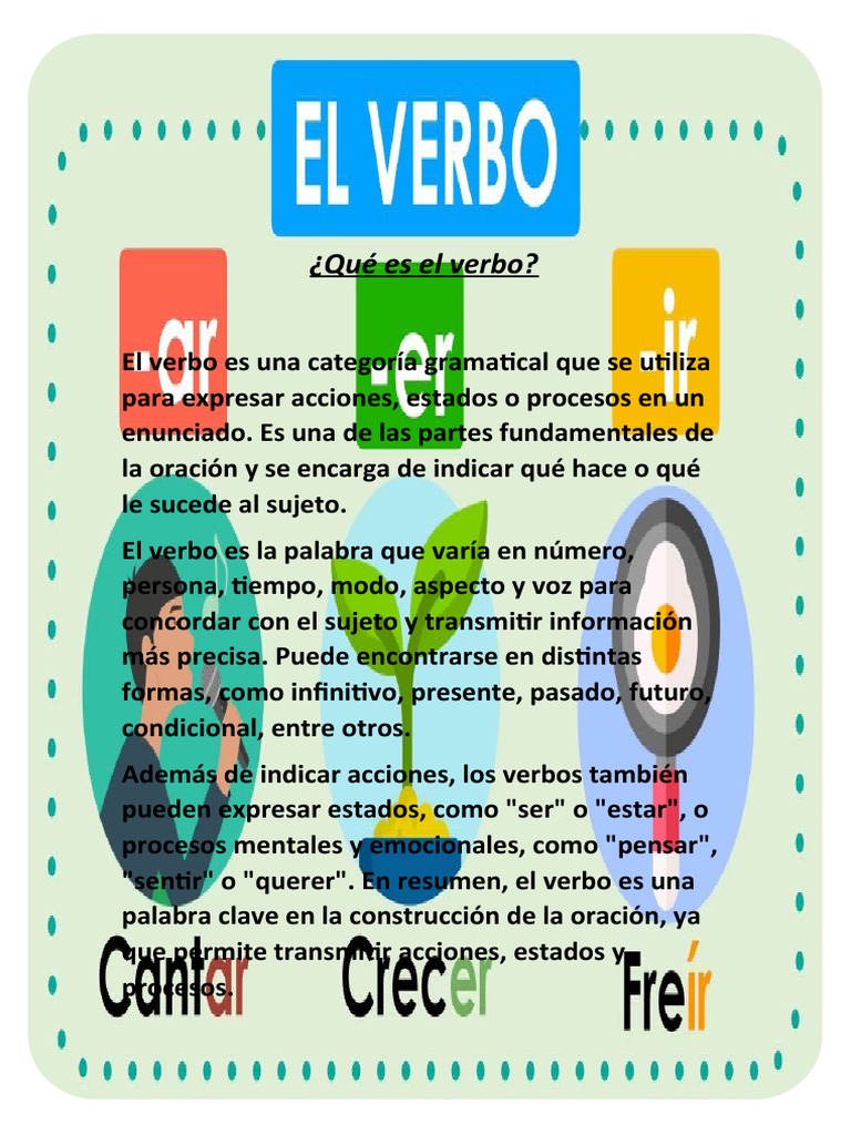 Qué es el verbo | PDF