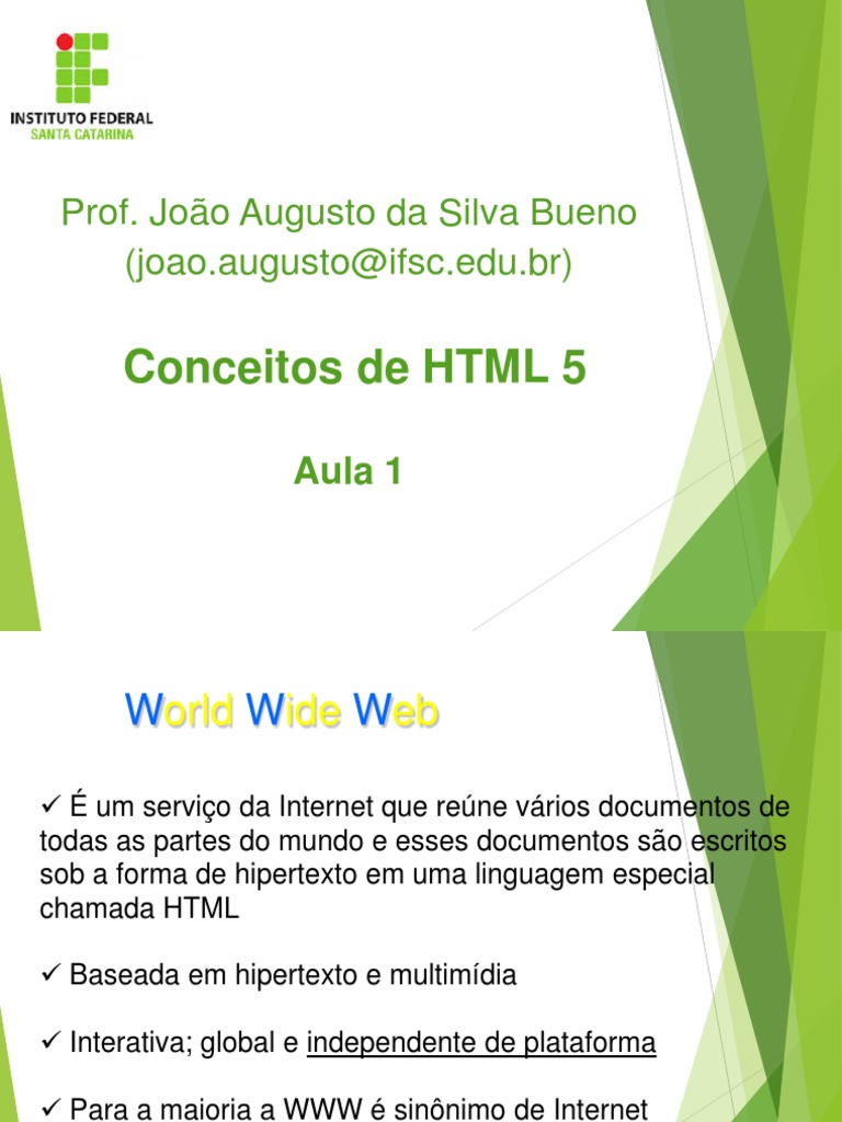 Introdução Ao HTML 5 | PDF | Html5 | Html Introdução Ao HTML 5 | PDF | Html5 | Html