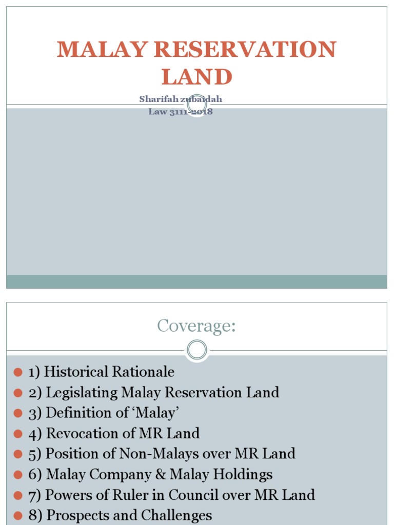 Understanding Malay Reservation Land Laws | PDF | Malaysia | Citizenship