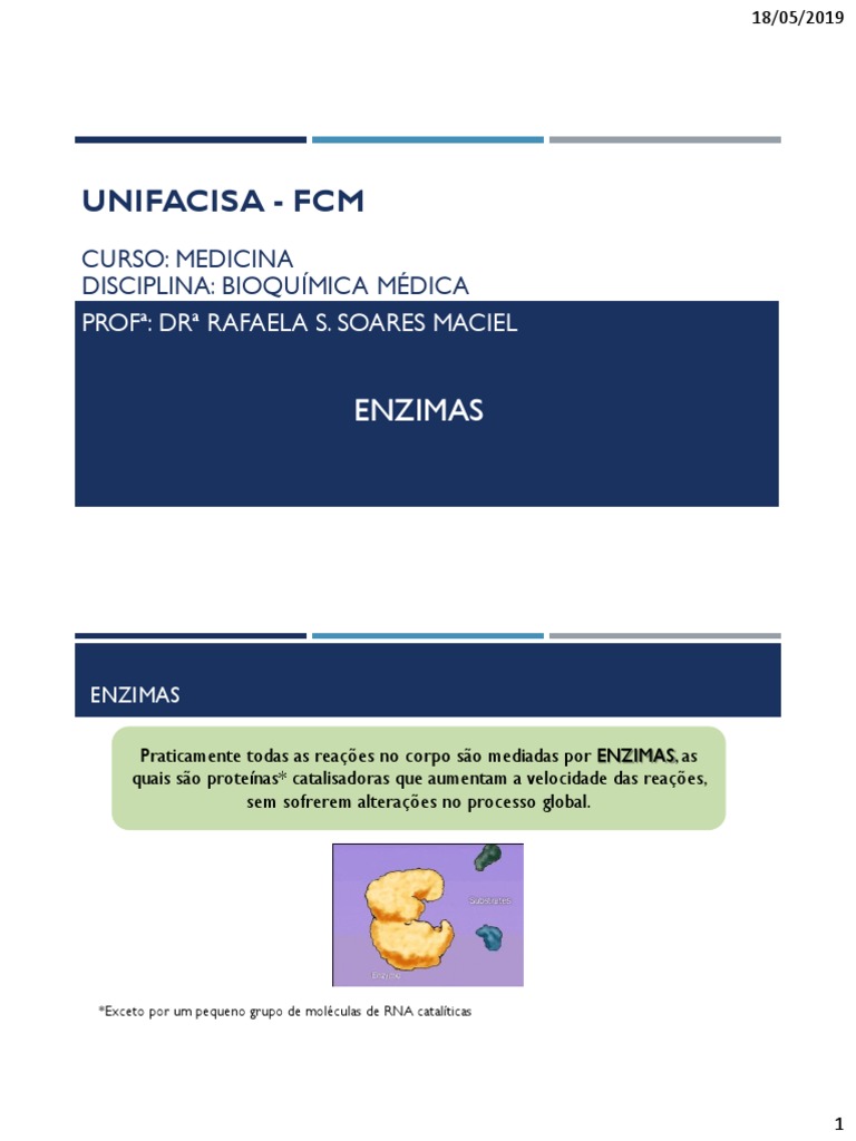 Aula 12 - Enzimas | PDF