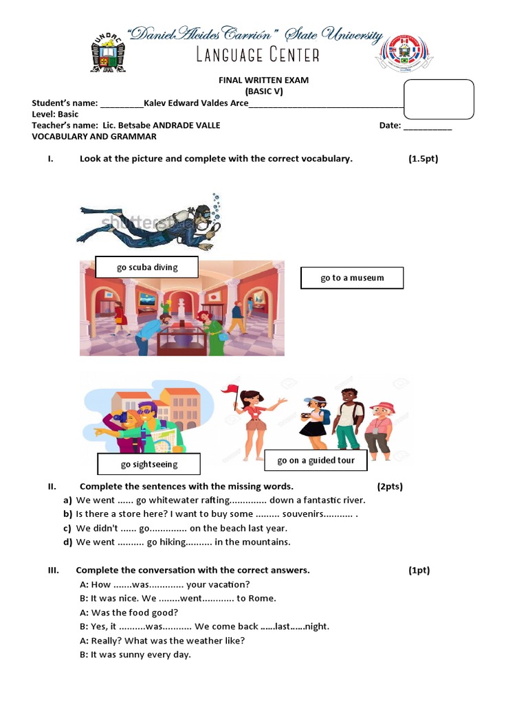 Final Written Exam | PDF