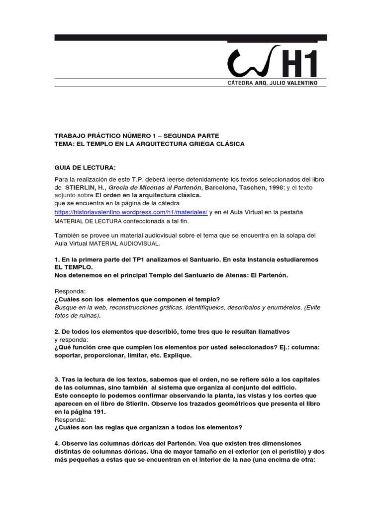 TP1 B Instructivo H1 Valentino 2022 TEMPLO | PDF