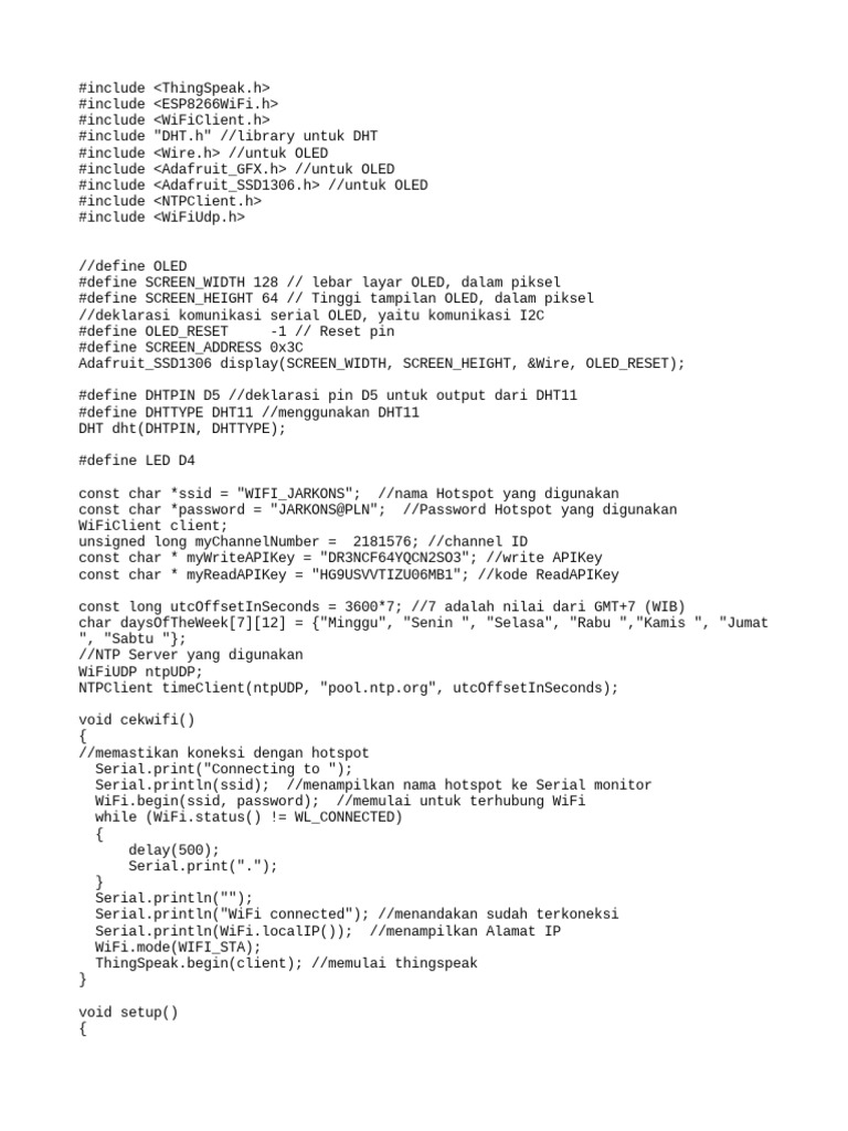 Trial Thingspeak | PDF