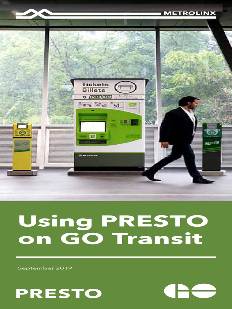 Presto GO Guide - ENG | PDF | Fare | Public Transport