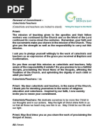 First Holy Communion Ceremony Guide | PDF | Eucharist | Mass (Liturgy)