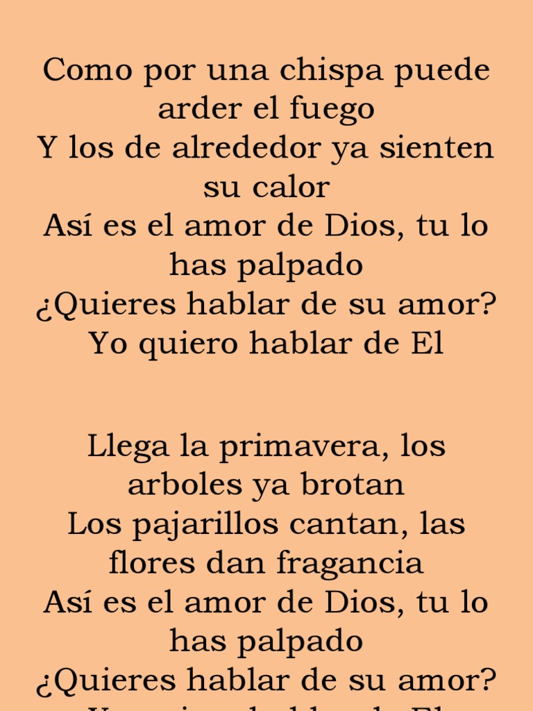 Como Por Una Chispa Puede Arder El Fuego | PDF