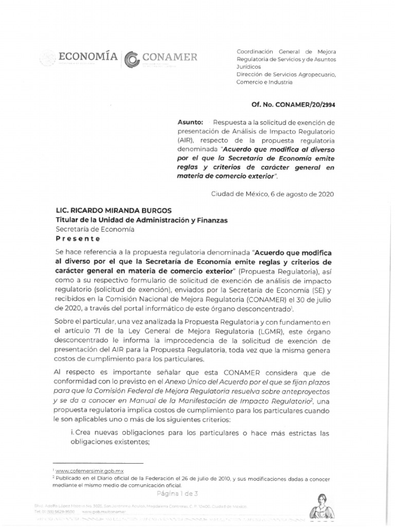 Conamer 20 2994 | PDF