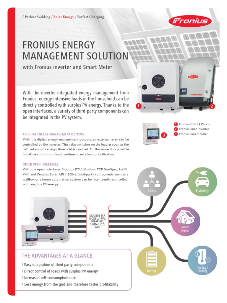 SE SOLS Fronius Energy Management Solution EN | PDF
