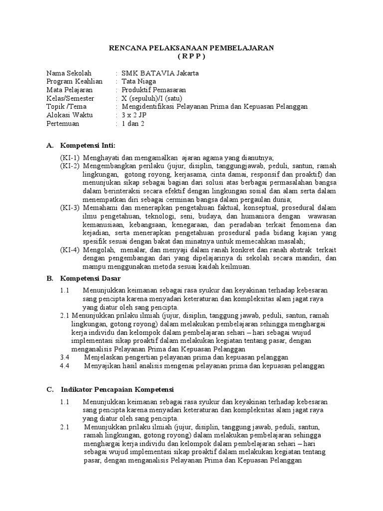 6B. Contoh Model RPP | PDF