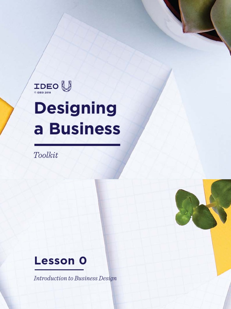 IDEO Toolkit - Designing A Business | PDF