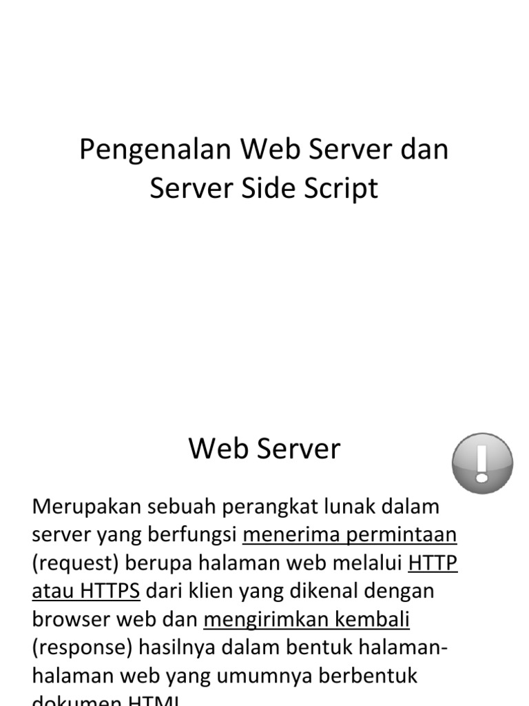 Pengenalan Web Server Dan SSS | PDF