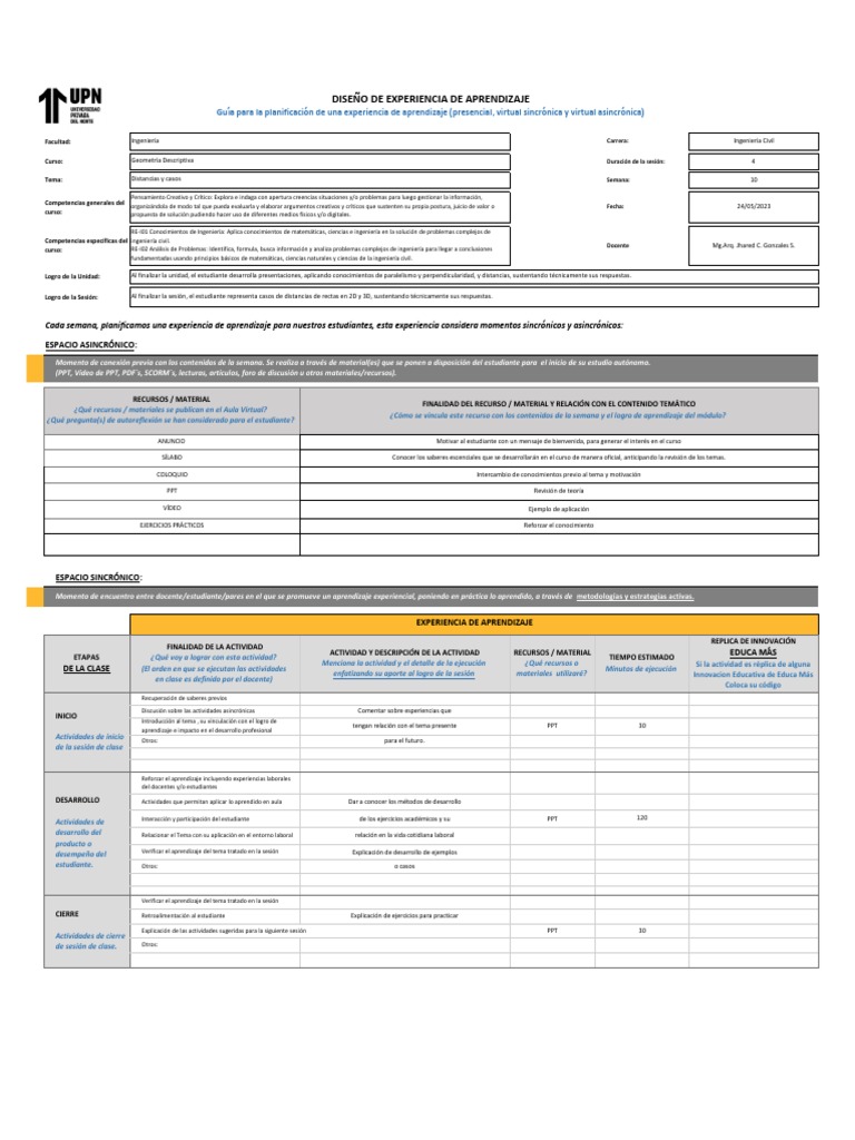 Diseño - Sesión 10 Arq - Jhared Gonzales 2023. | PDF | Ingeniería | Aprendizaje