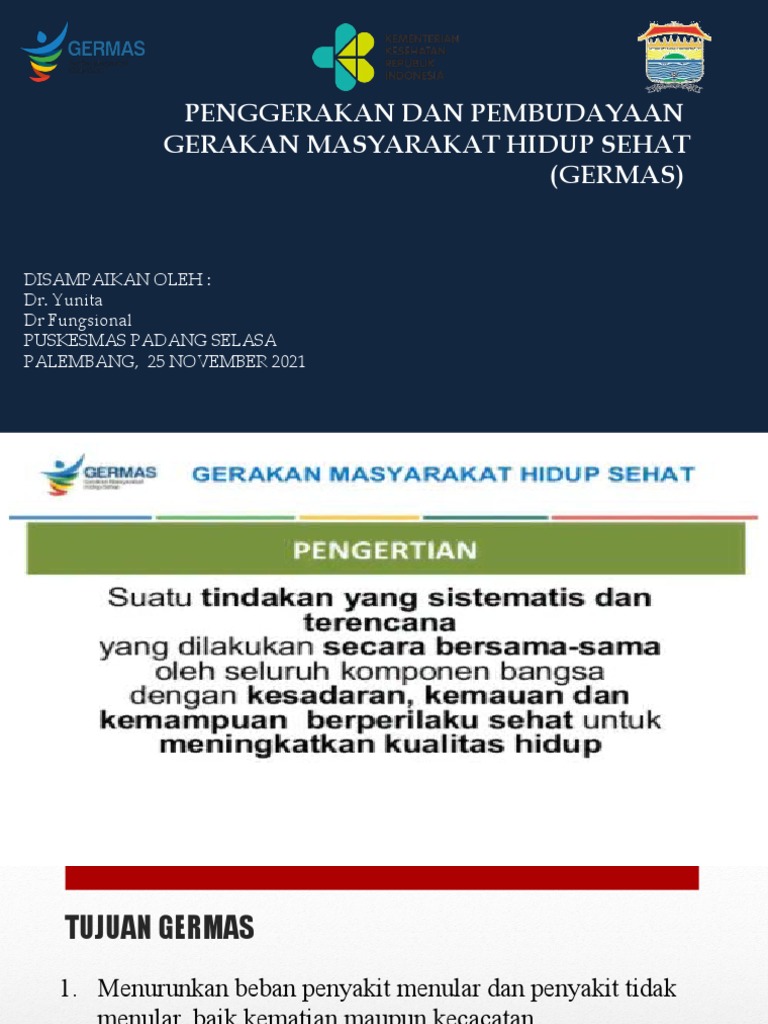Pembudayaan Germas untuk Kesehatan Masyarakat | PDF