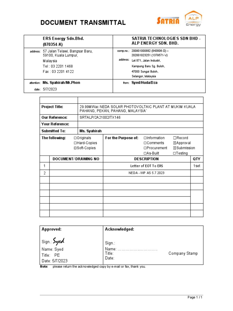 SRT Alp - tx146 | PDF
