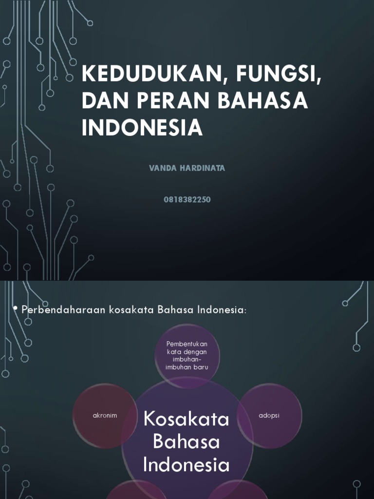 Peran dan Fungsi Bahasa Indonesia | PDF