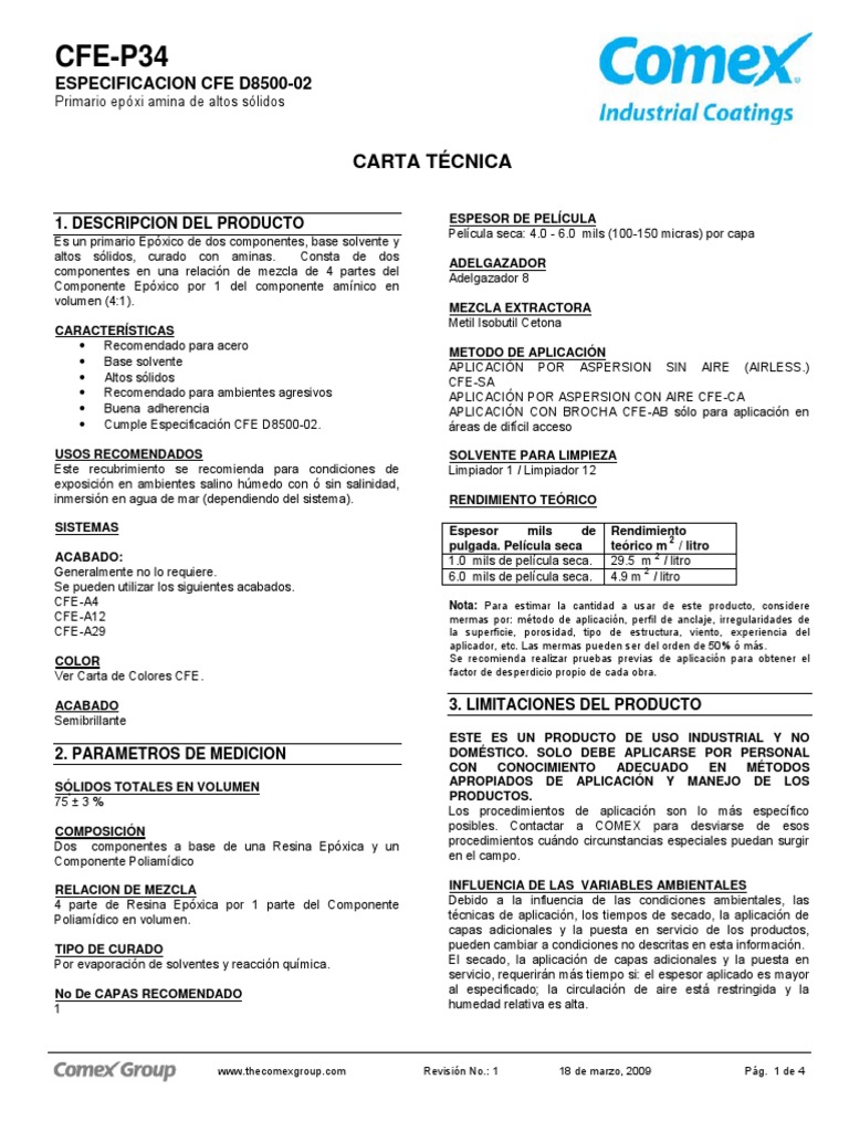 Cfe P 34 | PDF | Epoxy | Química