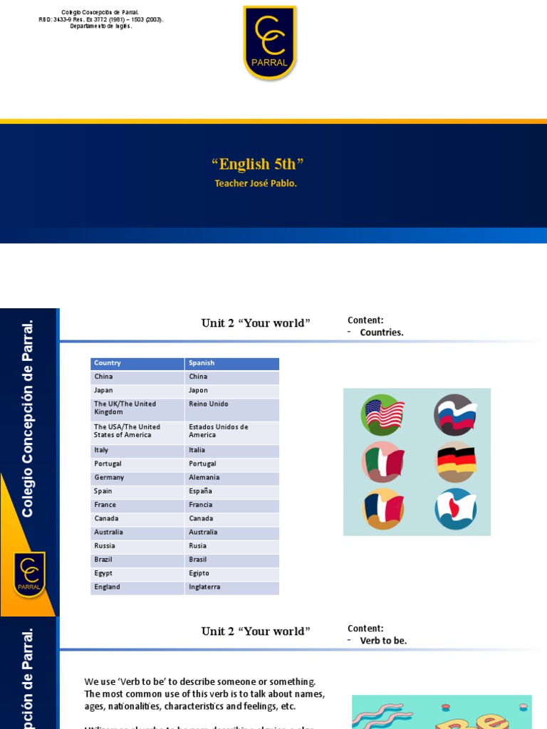 5° Unit 2 Your World | PDF | Languages | Foreign Language Studies
