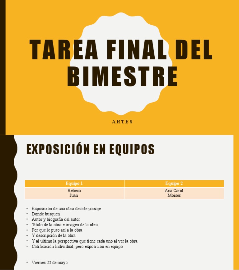 Tarea Final Del Bimestre | PDF