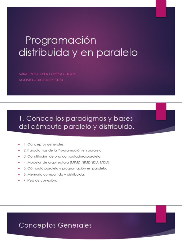 Programación Paralela y Distribuida | PDF | Computación paralela | Unidad Central de procesamiento