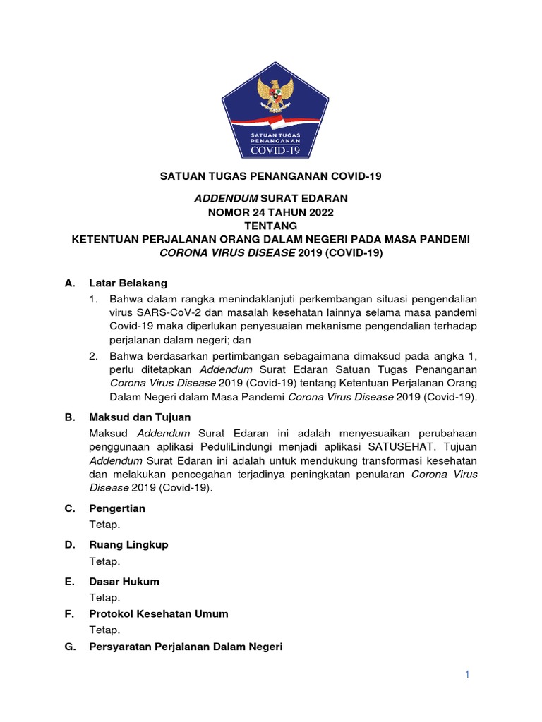 ADDENDUM SURAT EDARAN NO 24 TAHUN 2023 TENTANG PPDN | PDF