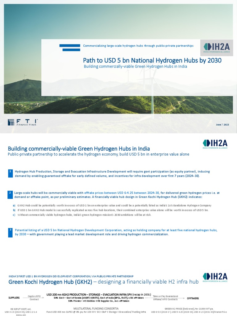 National GH2 Hub Economic Viability and Development Plan | PDF