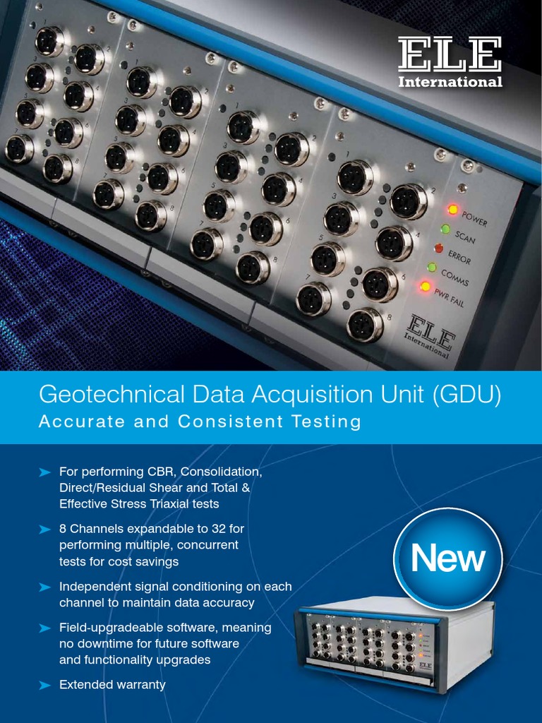 New DR6491 ELE GDU PRODUCT BRO V1f Geotechnical Data Acquisition Unit (GDU) | PDF | Computing ...
