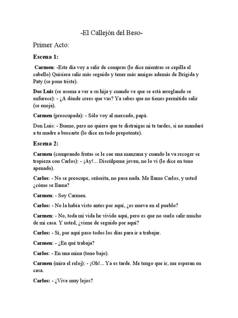 La Leyenda del Callejón del Beso | PDF