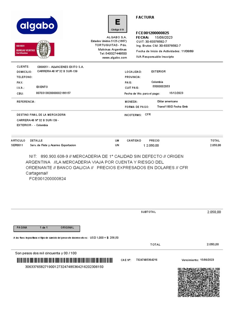 FC 825 | PDF | Comercio | Finanzas internacionales