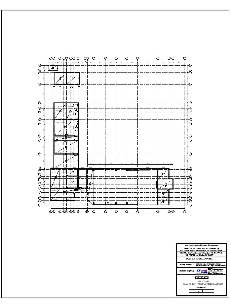 Plan de Coffrage Plancher RDC | PDF